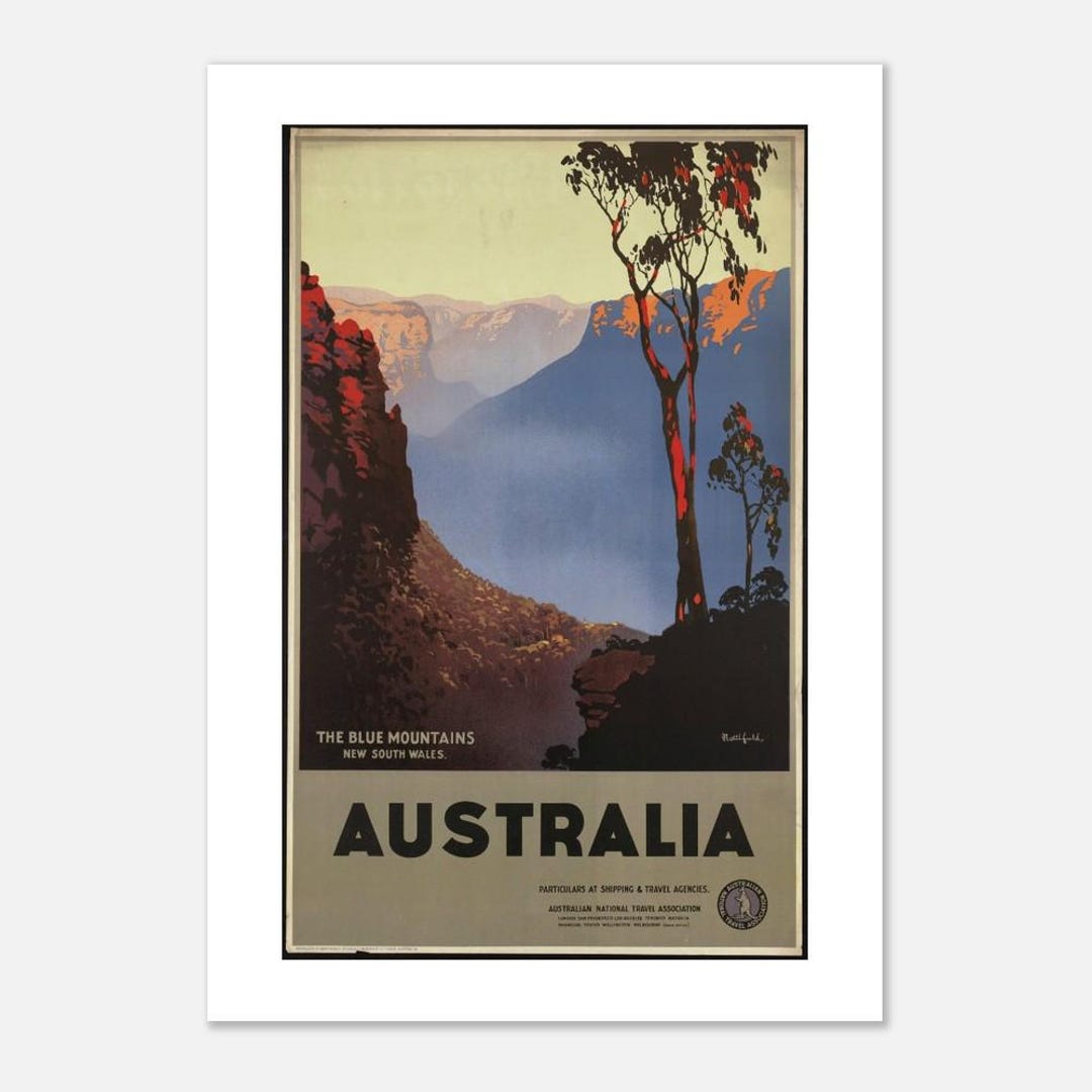 Vintage Australia Travel Poster - Etsy Australia