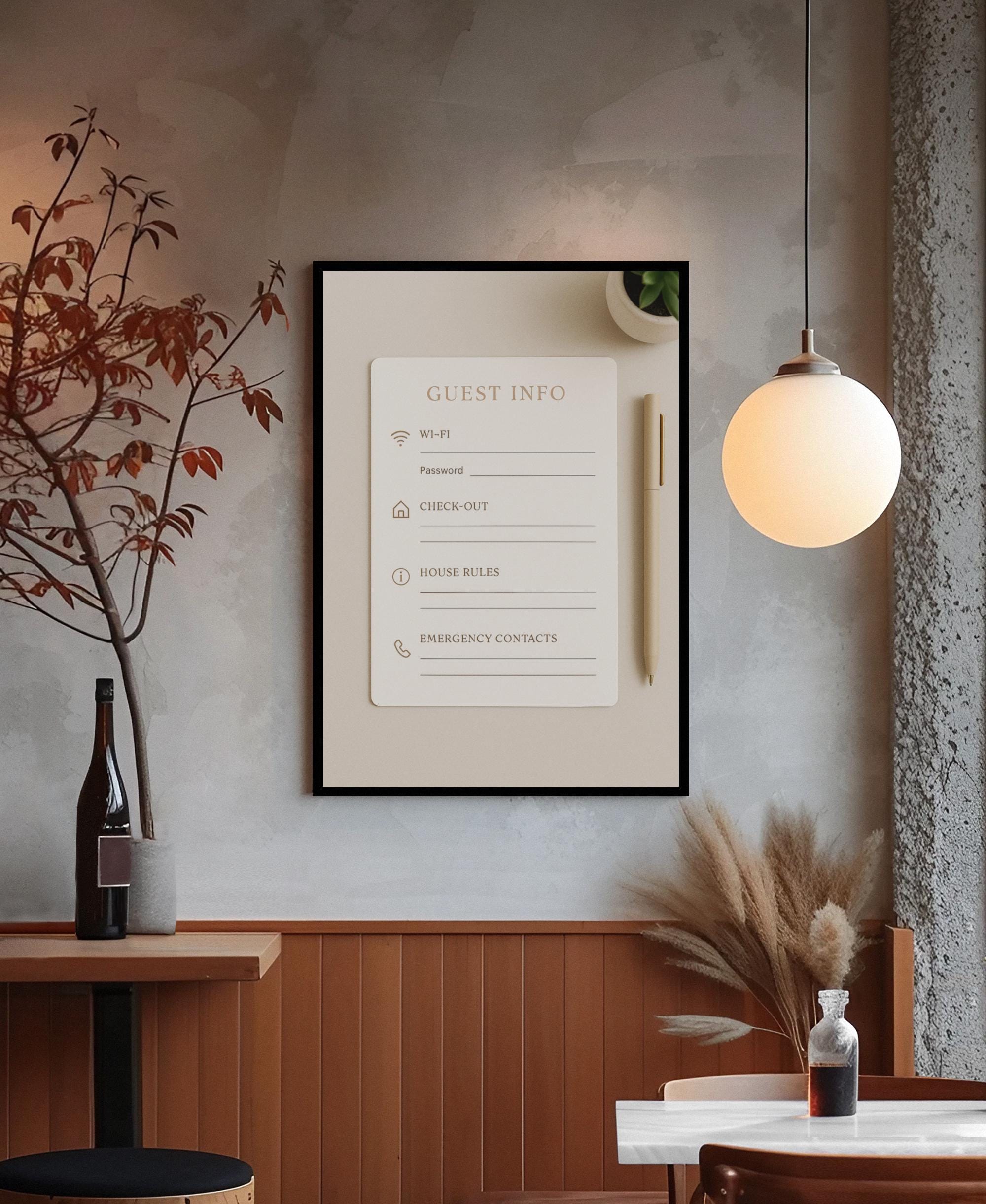 Airbnb Host Pack Template, Editable Airbnb Signs, Welcome Bookhouse ...