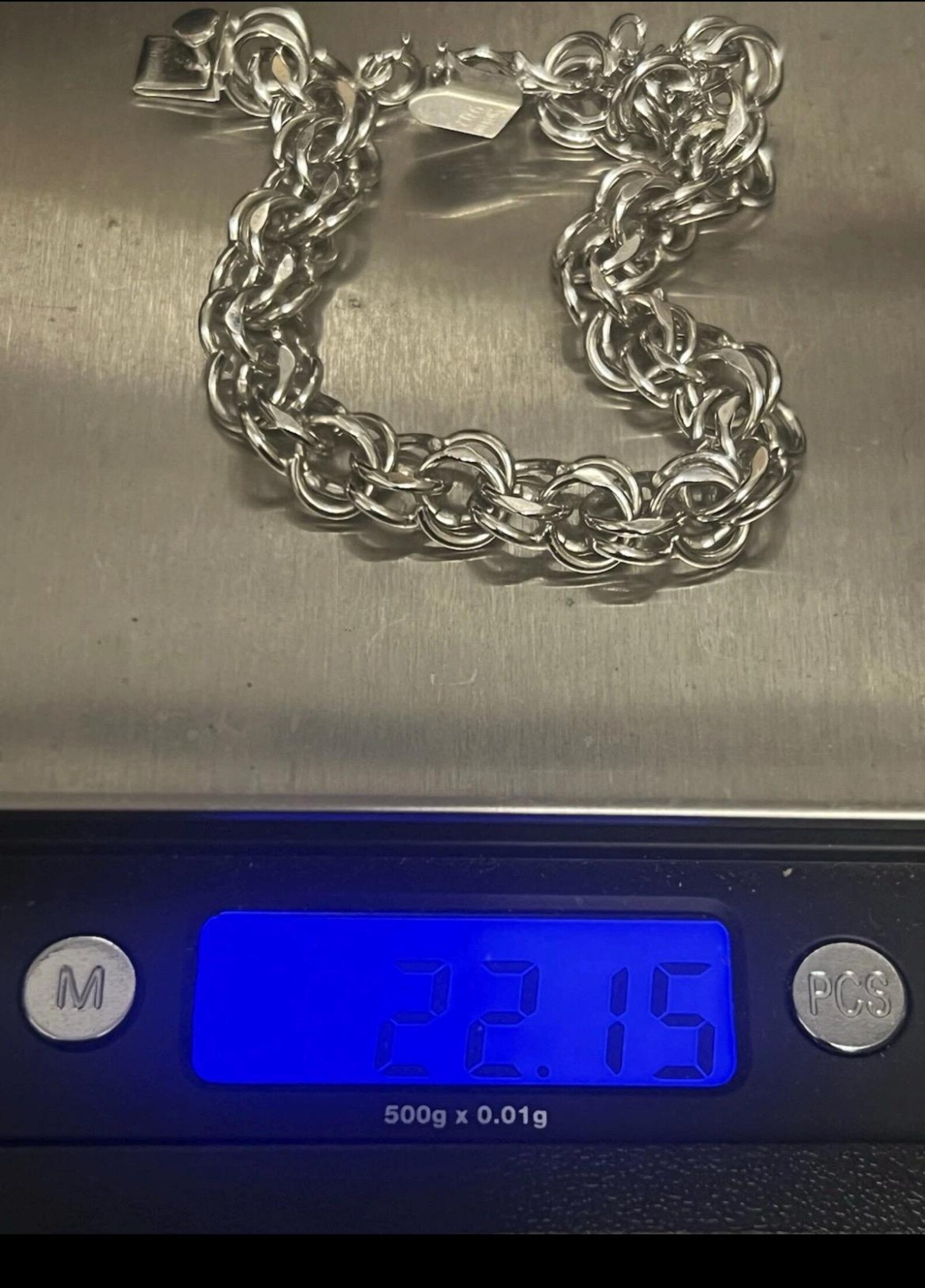 Elco Sterling Silver 925 Double Chain Bracelet - Etsy