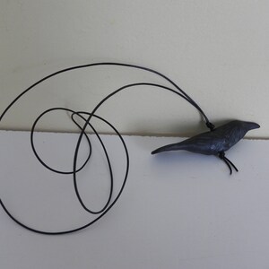 Sleek Crow Raven Totem Animal Spirit Guide Pendant Necklace - Etsy