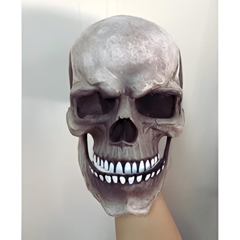Skeleton Movable Jaw Helmet, Horror Skull Mask, Cosplay Scary Haloween ...