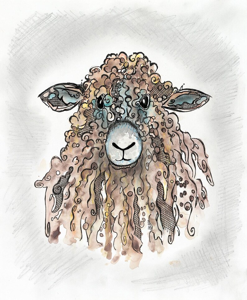 Farm Art - Sheep - Etsy