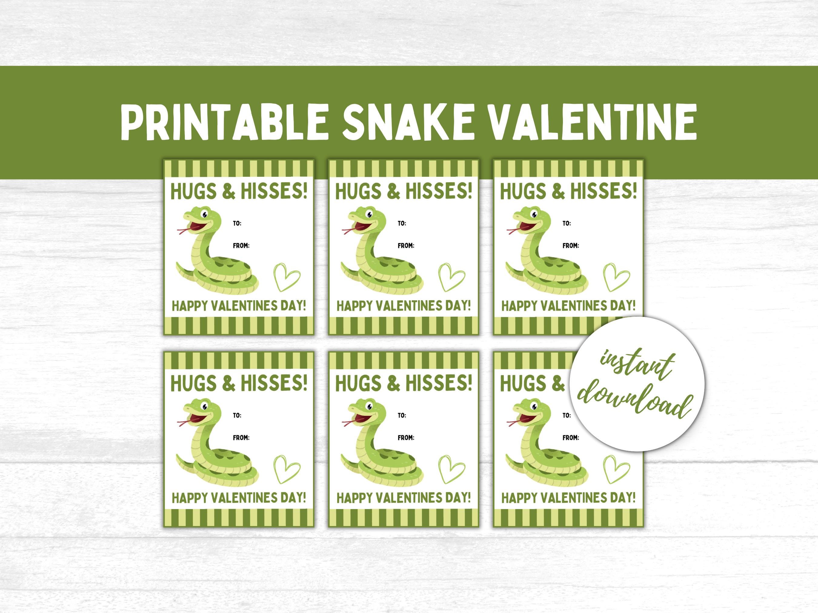 Printable Snake Valentine | Instant Download | PDF | Kids | Classroom ...
