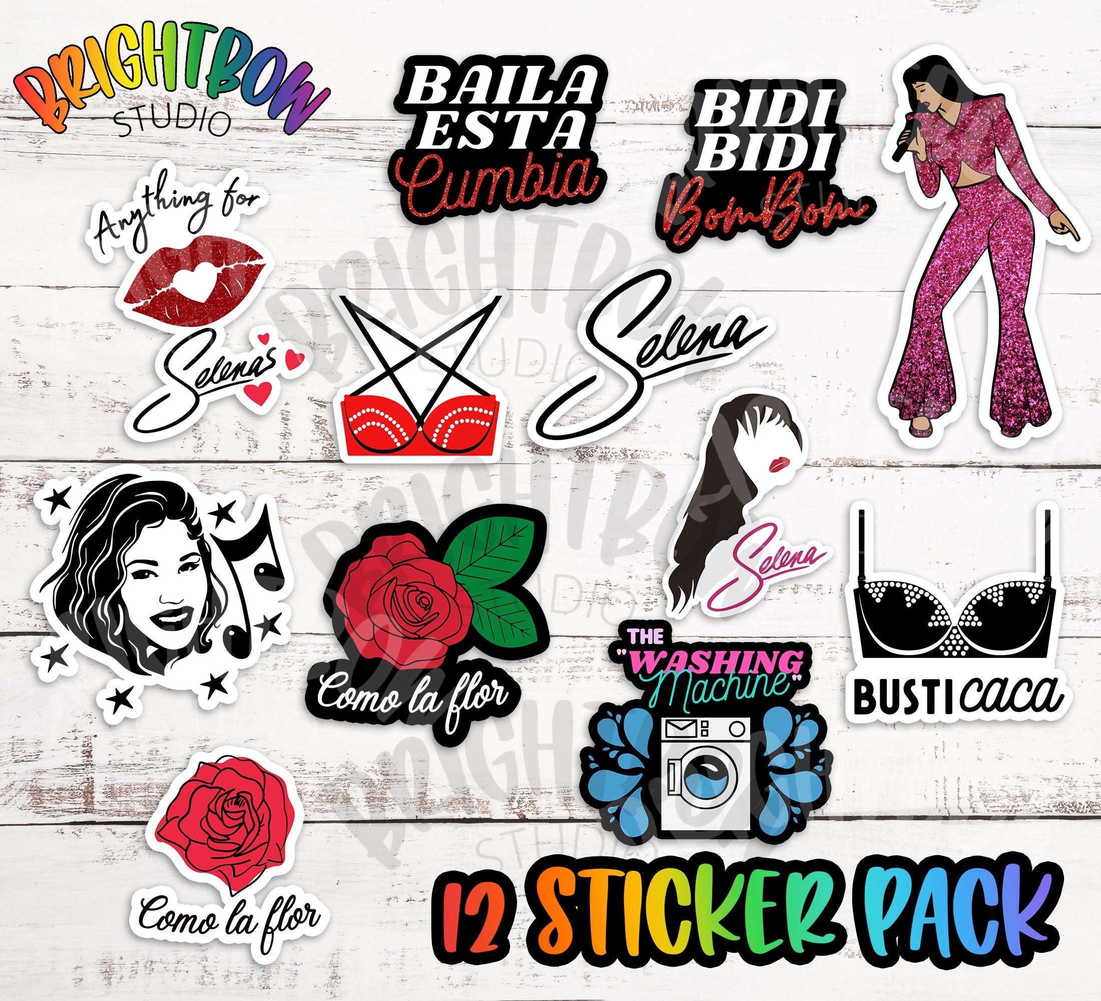 Selena Quintanilla 12 Vinyl Sticker Pack | Etsy