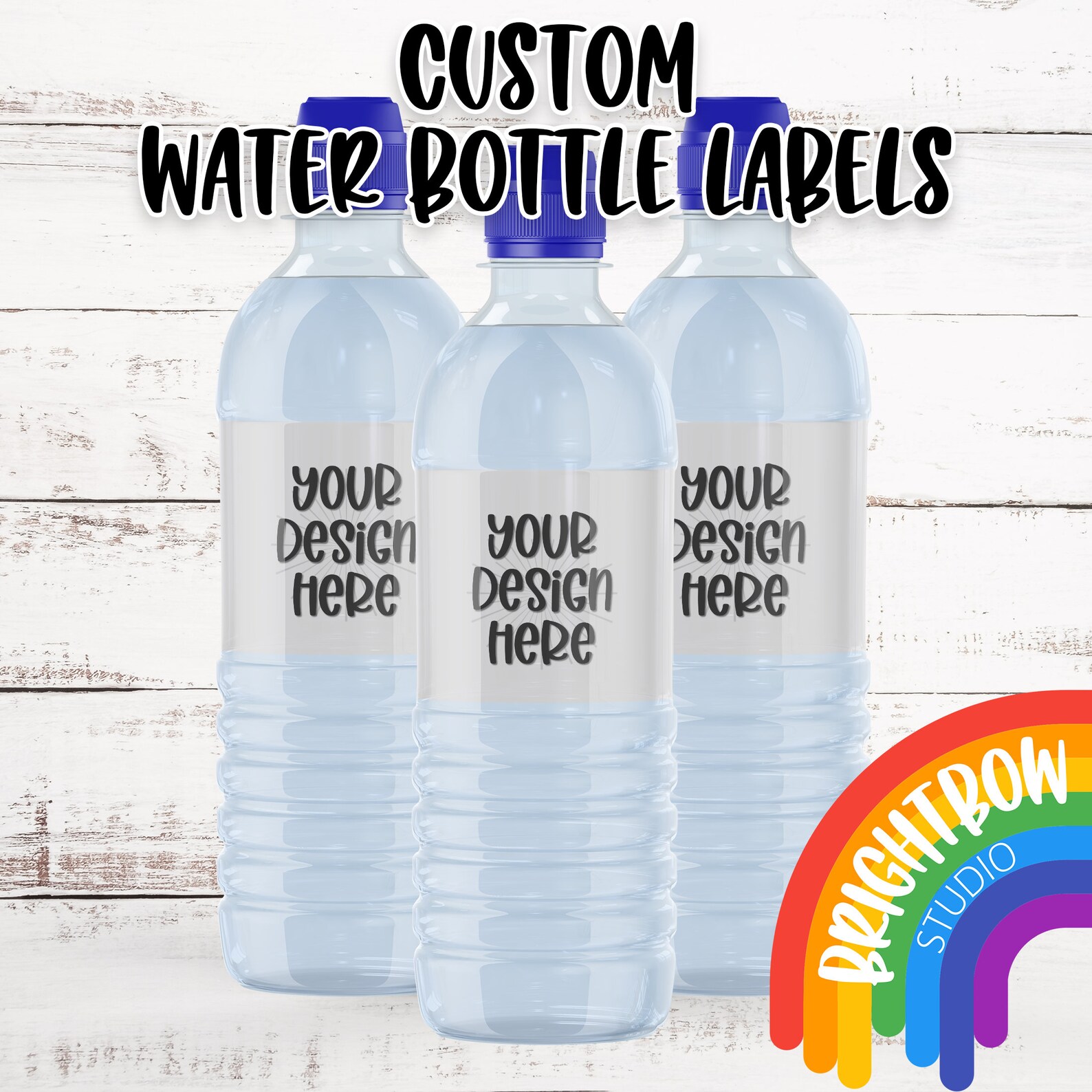 Custom Water Bottle Party Favor Labels Any Design/Theme | Etsy