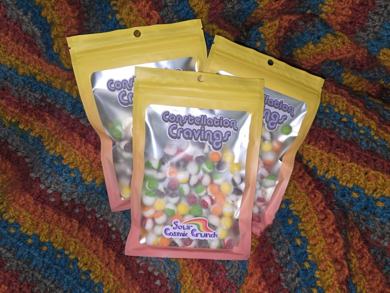 Sour Cosmic Crunch - Freeze Dried Candy - Etsy