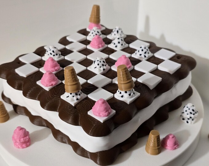 Ice Cream Checkers - 3d Printed - Etsy