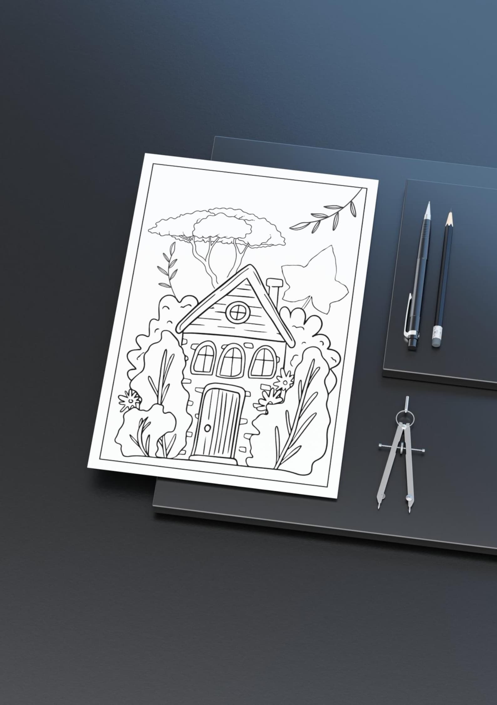 Kids Coloring Book, Coloring Pages, Houses Coloring Pages, Flowers ...