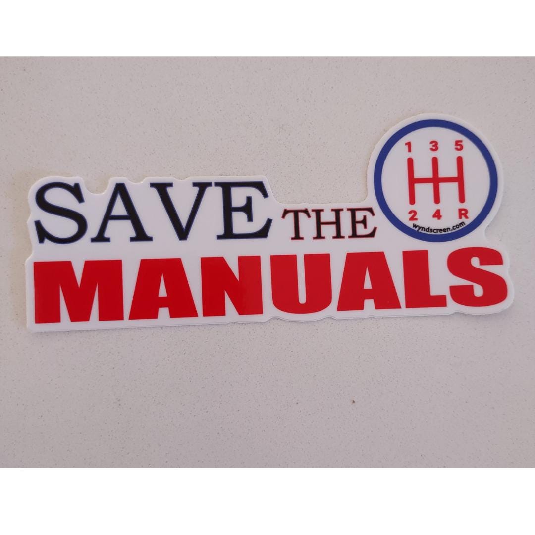 5 Inch Die Cut Save the Manuals Sticker - Etsy