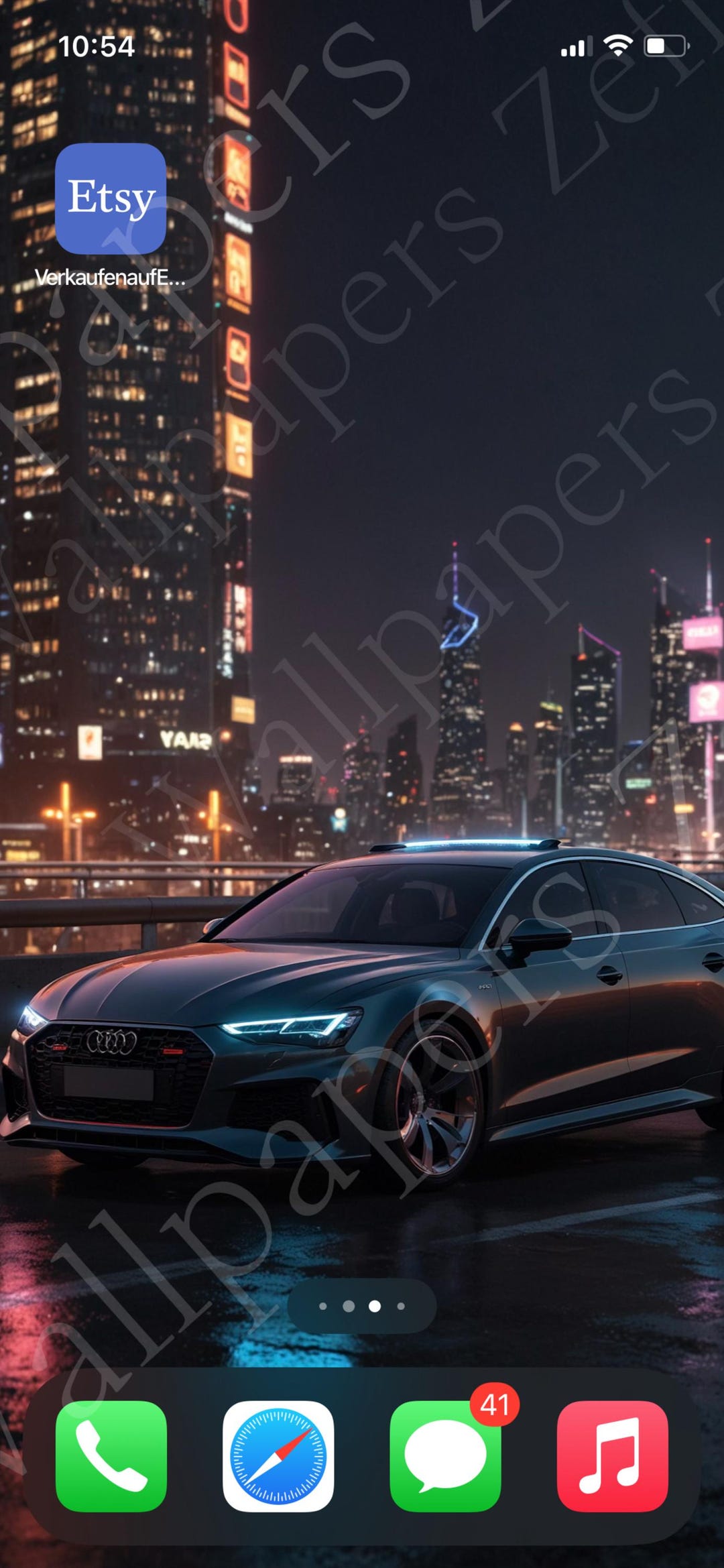 Audo Bando Cyberpunk Wallpaper: Futuristic Car & Neon City Ios ...