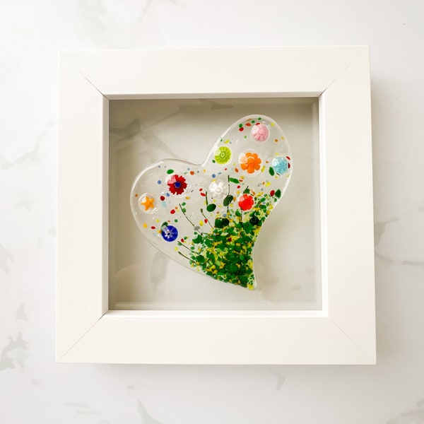 Fused Glass Hearts - Etsy