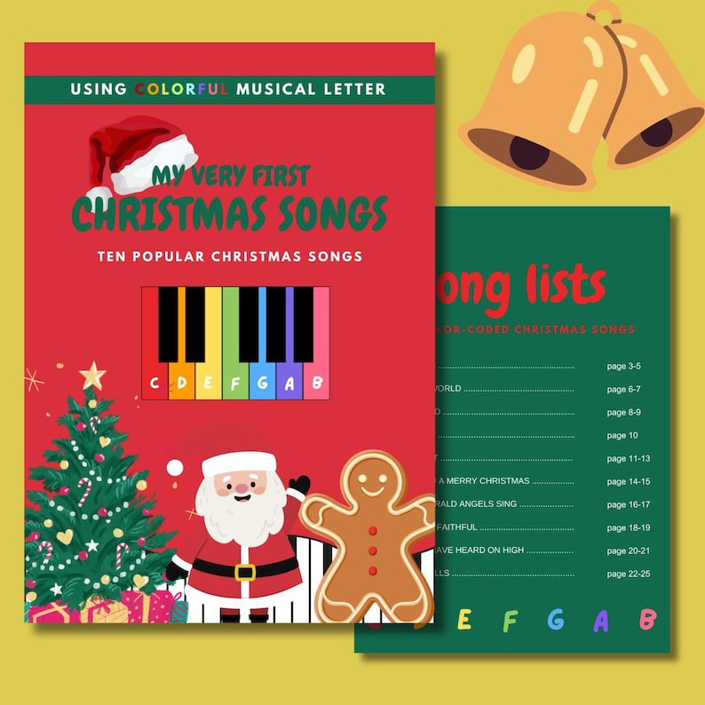 Christmas Song Book - 20 Most Popular & Easy Christmas Sheet Music - Etsy