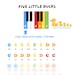 Five Little Ducks Piano Sheet Music: Color Coded Beginner Song (PDF ...