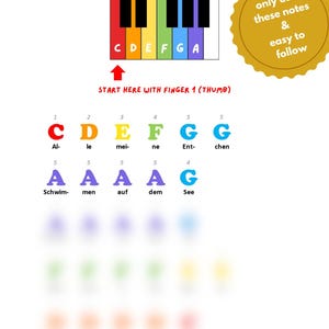 Alle Meine Entchen - Easy Kids Piano Song | Kids and Beginner Piano ...