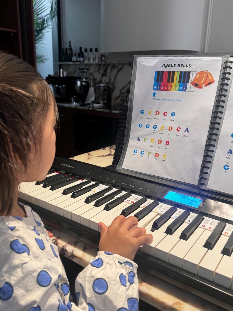 Jingle Bells Easy Piano Sheet Music – Color-coded Kids Song (PDF Files ...