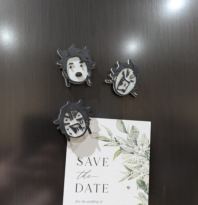 Demon Slayer Tanjiro Magnets X3, Whiteboard, Refrigerator, Fridge ...