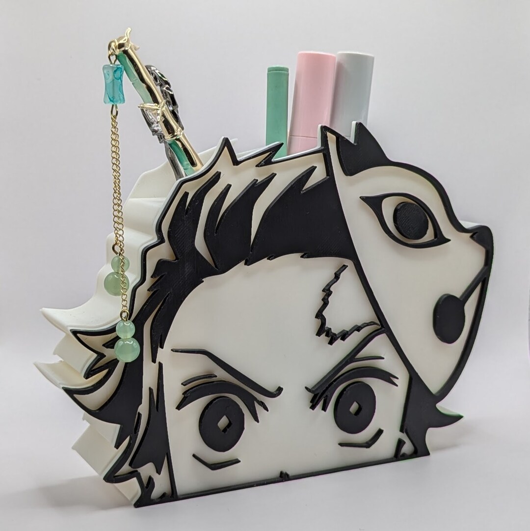Demon Slayer Tanjiro Pen Pot, Pen Holder, Demon Slayer Gift, Desk ...