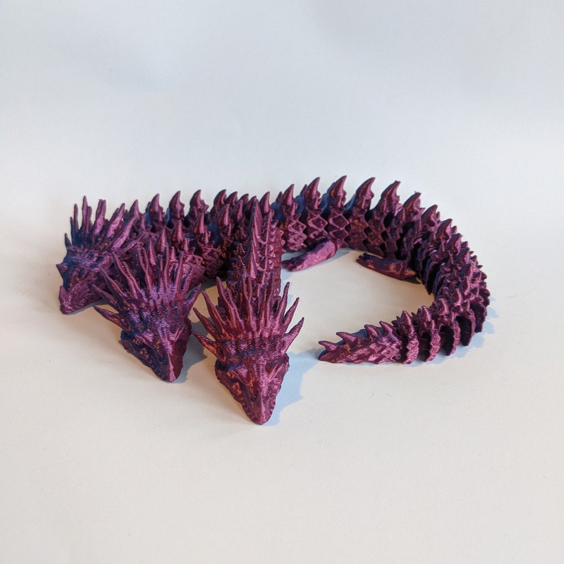 Articulated Hydra Dragon, Fidget Toy, 3D Printed, Stress Toy, Desk Toy ...
