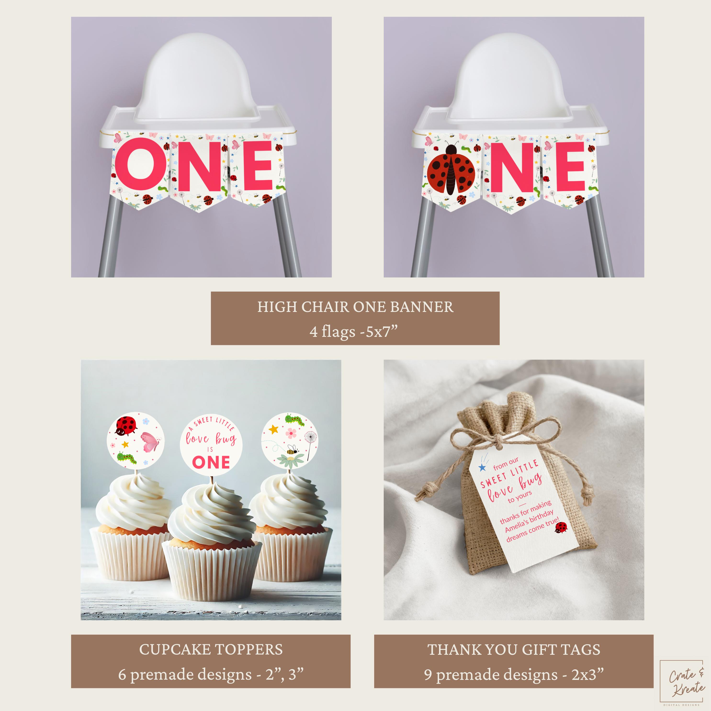 Love Bug 1st Birthday BUNDLE | Ladybug Birthday Bundle | Sweet Love Bug ...