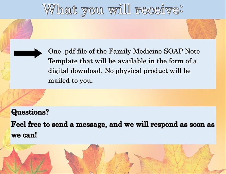 Family Medicine SOAP Note Template - Etsy