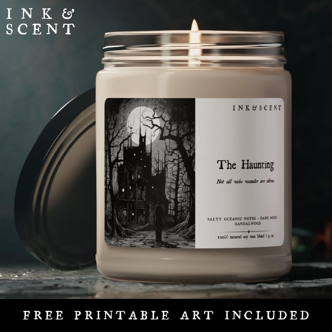 The Haunting Gothic Soy Candle Dark Academia Scented Candle, Spooky ...