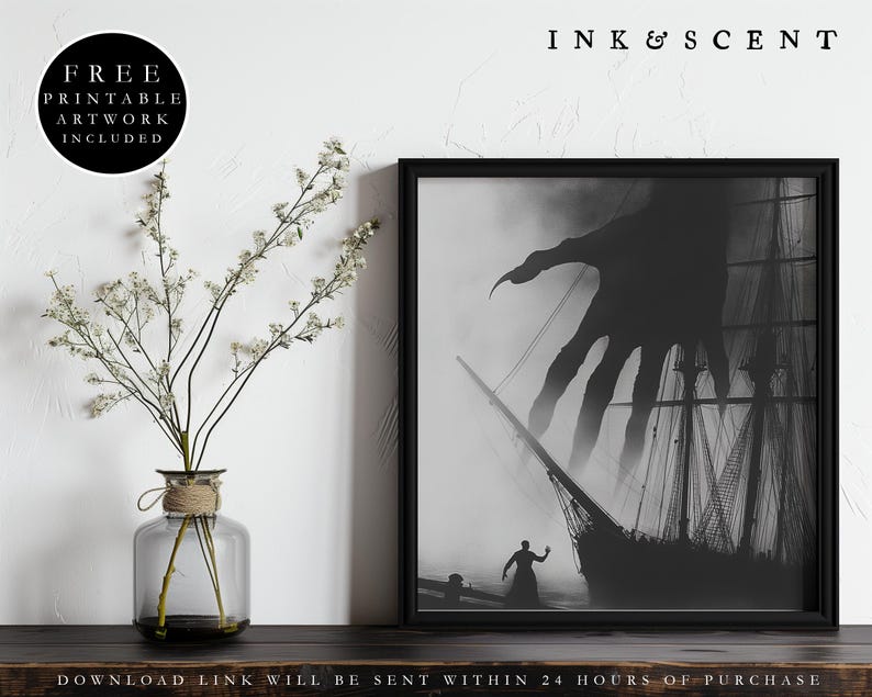Nosferatu Ghost Ship Candle Vampire Ocean Aesthetic Gothic Dracula ...