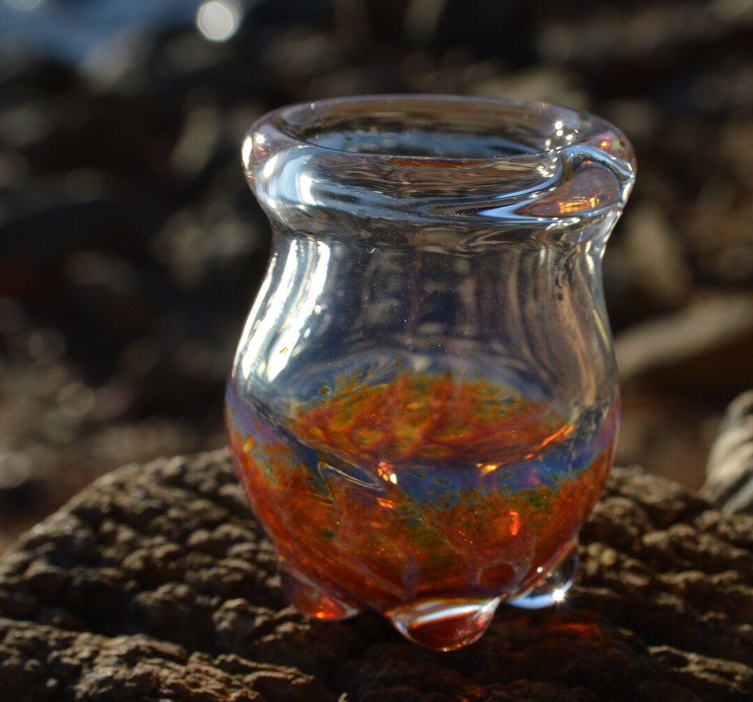 Cauldron in A. Purple - Handblown Glass - Etsy