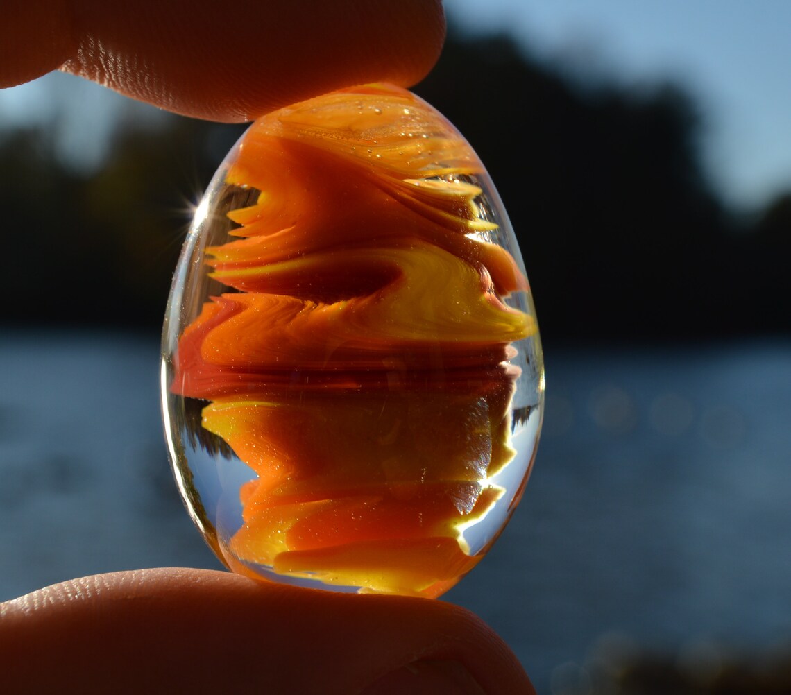 Phoenix Fire Egg Custom Made to Order Handblown Glass - Etsy