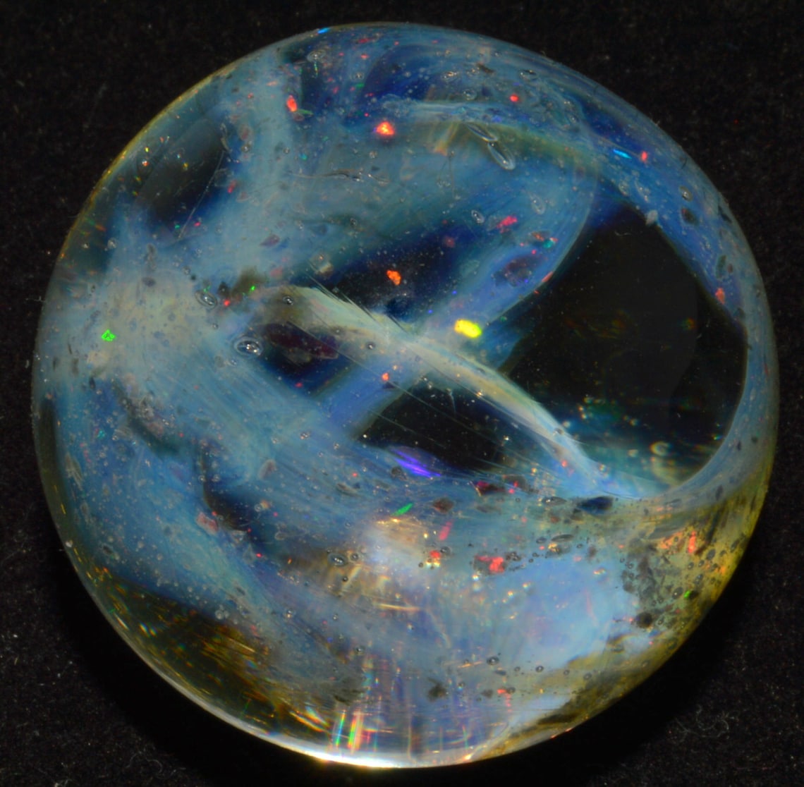 Exquisite Crushed Opal Galaxy Marble Handblown Glass - Etsy