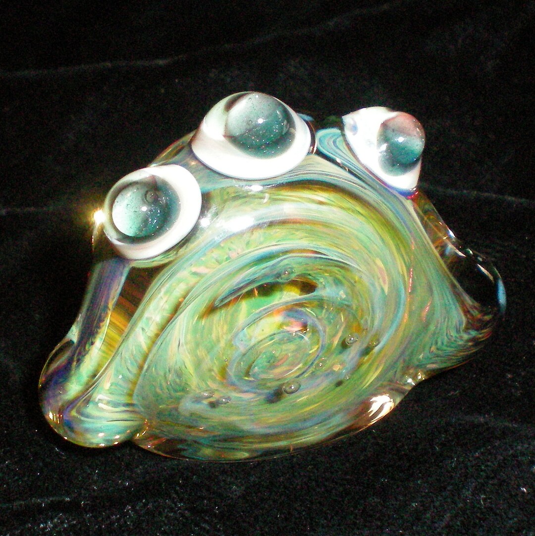 Three Eyed Vortex Monster Sculpture Handblown Glass - Etsy