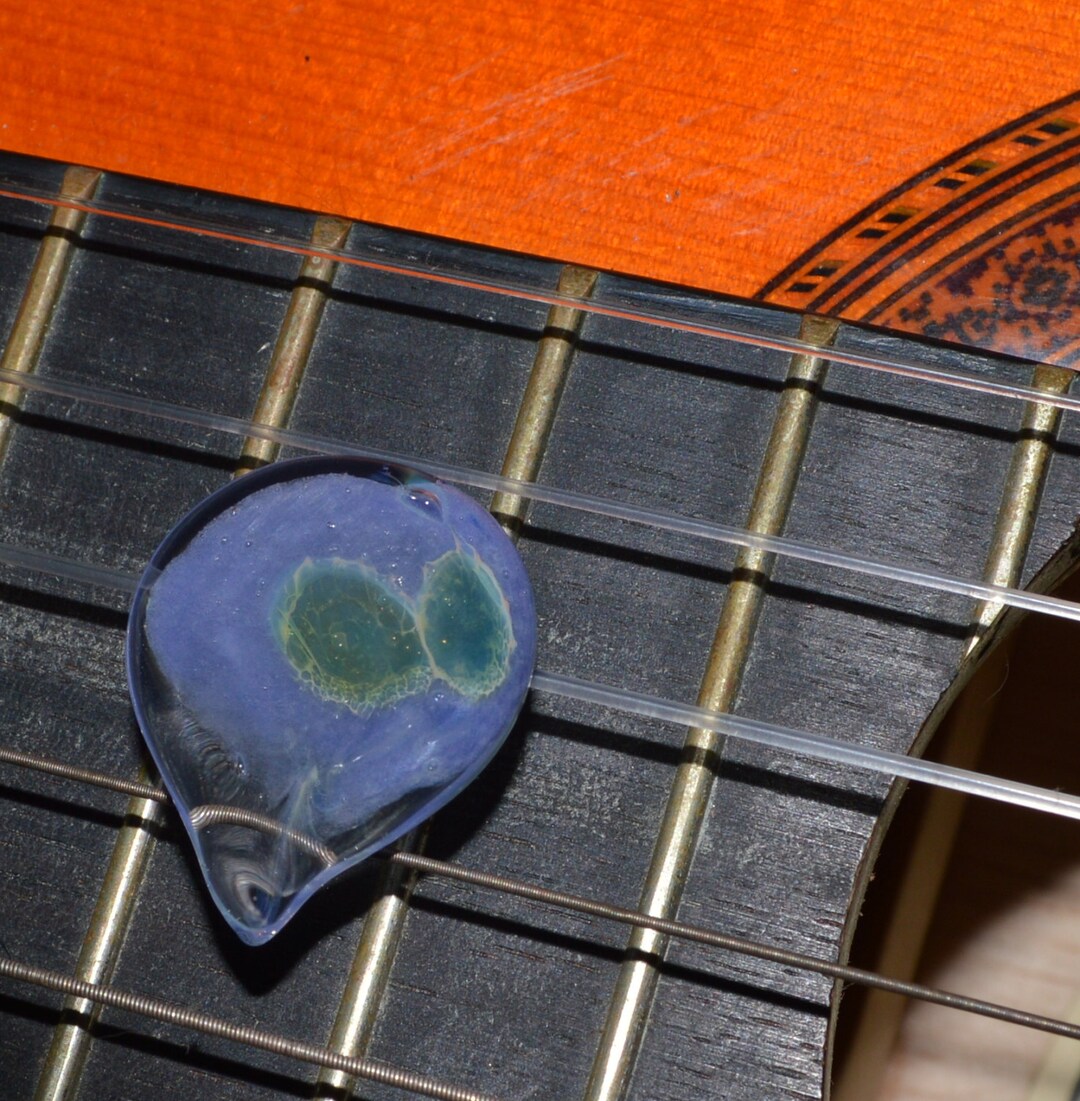 Alien Guitar Pick Handmade Glass - Etsy