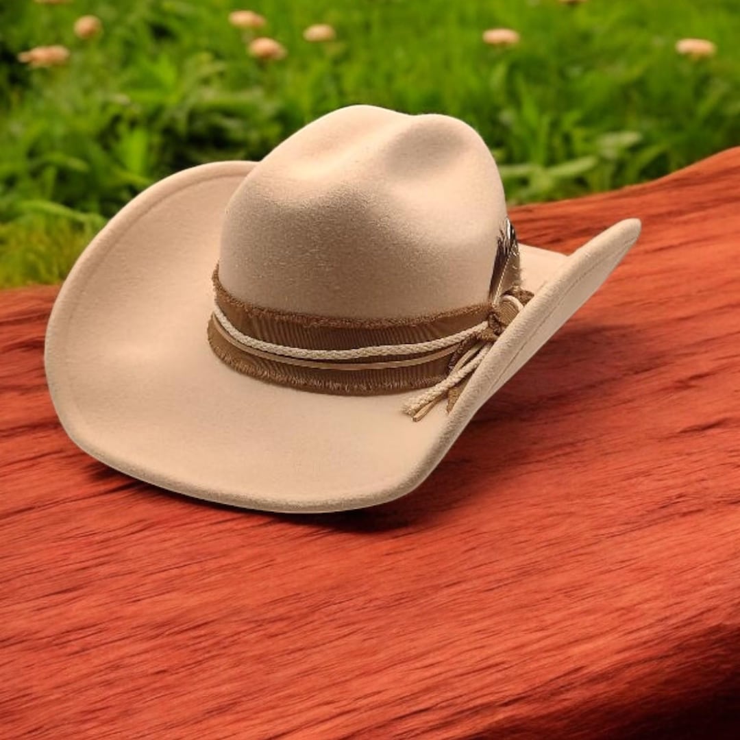Rosy Ultra Felt Western Drifter Hat - Etsy