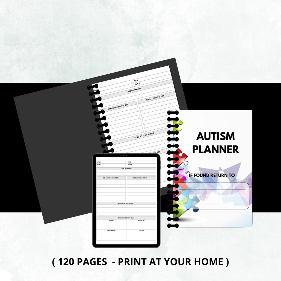 Autism Printable Planner, Digital Planner, Special Needs Resource ...