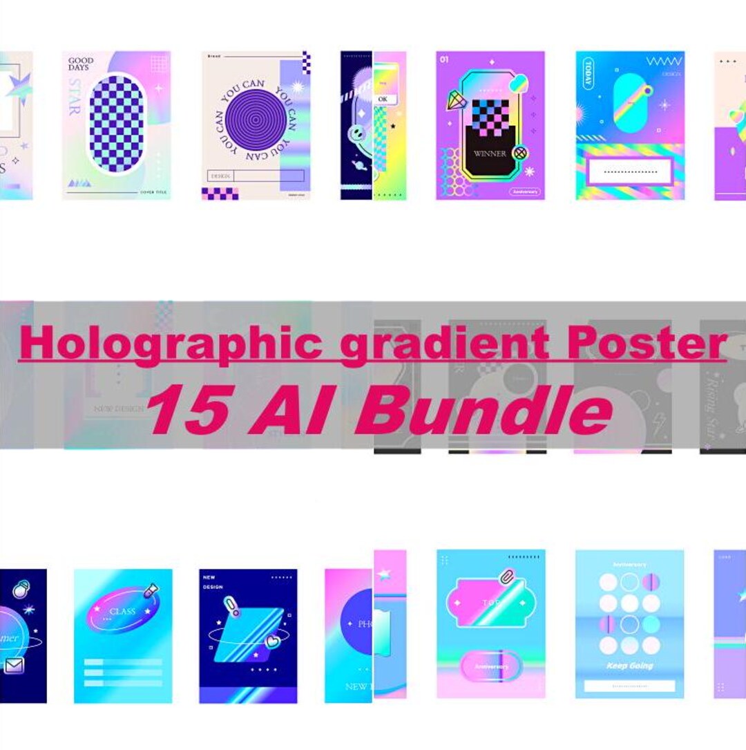 Sparkle Shine Editable Frames Y3k in Blue and Purple Hues Laser ...