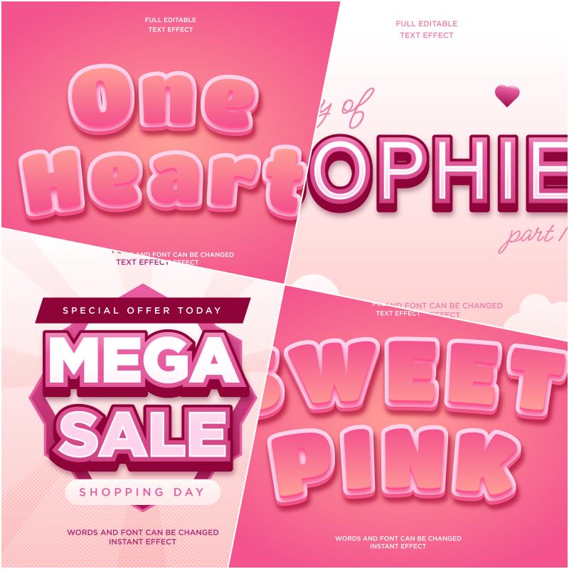 Customizable Pink Barbie Font Mockup Set Perfect for a Cute and Unique ...