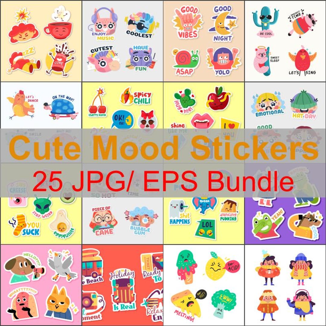 Childlike Cutecore Sticker Set Fruits Vegetables Pastel Color Fun for ...