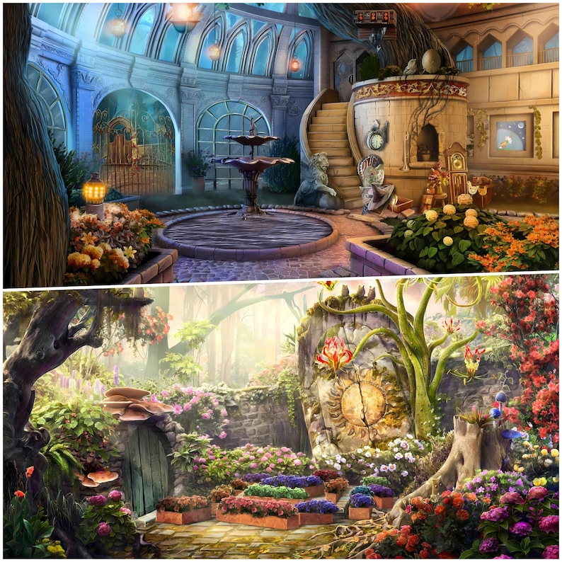 Mystical Forest Light Decor Fairy Garden Digital Prints Enchanting ...