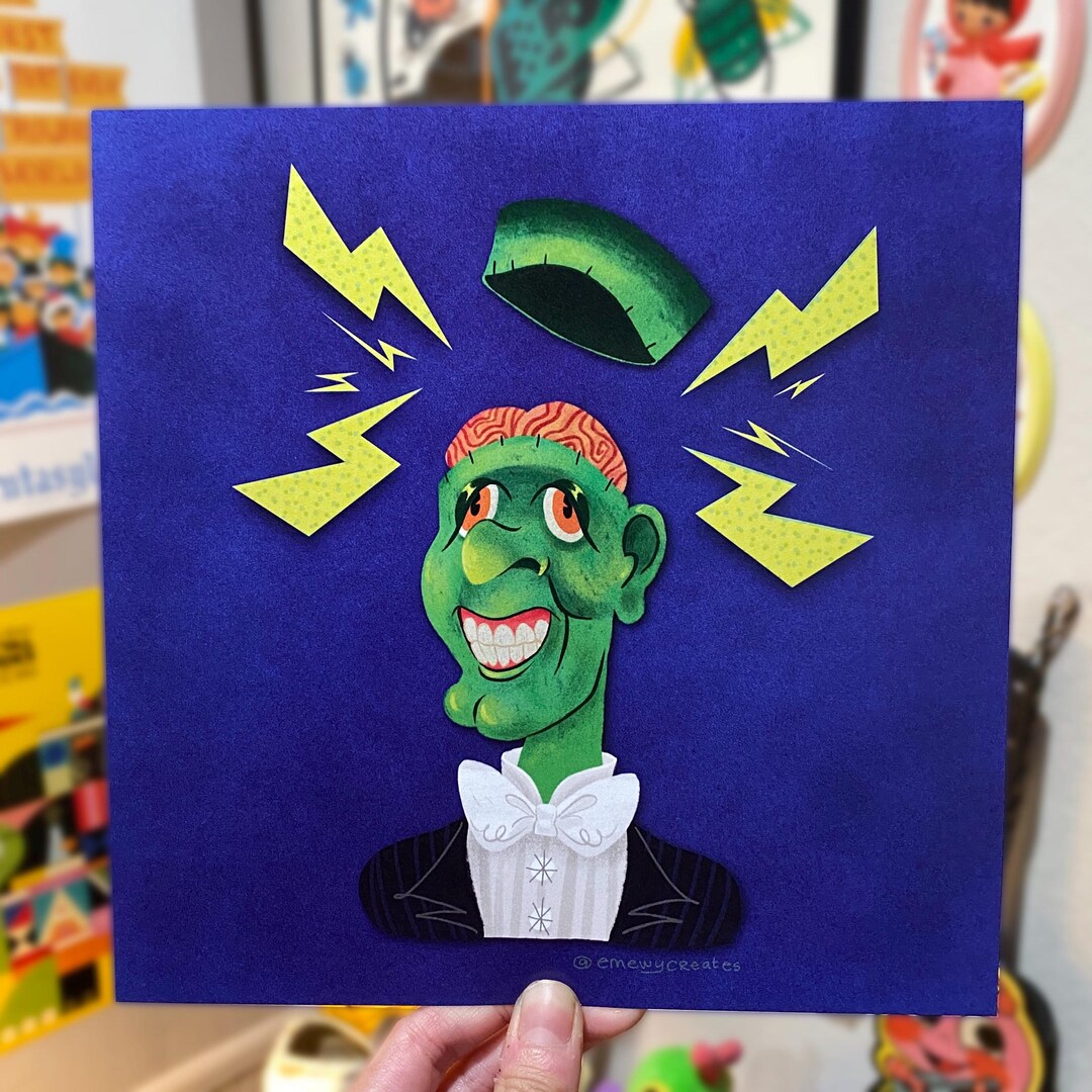 BBMT Frankenstein's Monster Puppet Print - Etsy