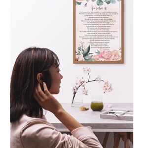 Psalm 46 Printable Art Decor God is Our Refuge Mighty Fortress ...