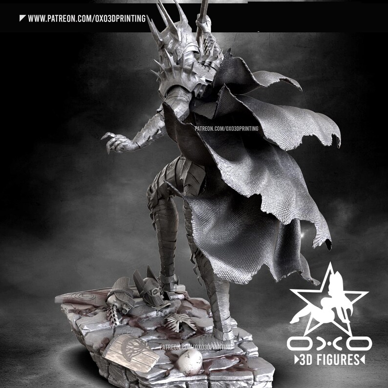 Dark Lord Fan Art 3D Printed Figure Statue Gift for Collectors Handmade ...