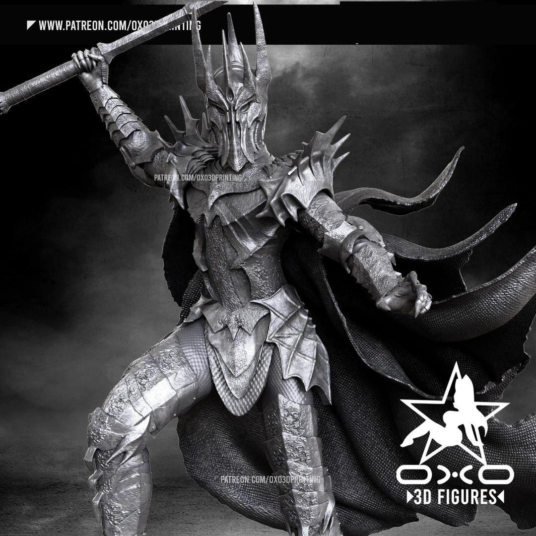 Dark Lord Fan Art 3D Printed Figure Statue Gift for Collectors Handmade ...