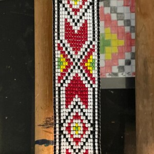 Apache 1-1/4" Glass Beaded Handmade Native American Hatband--please ...