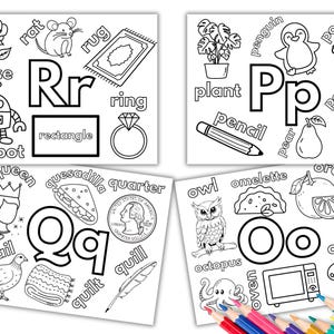 Alphabet Coloring Pages A-Z | Preschool Printable Worksheets (digital ...