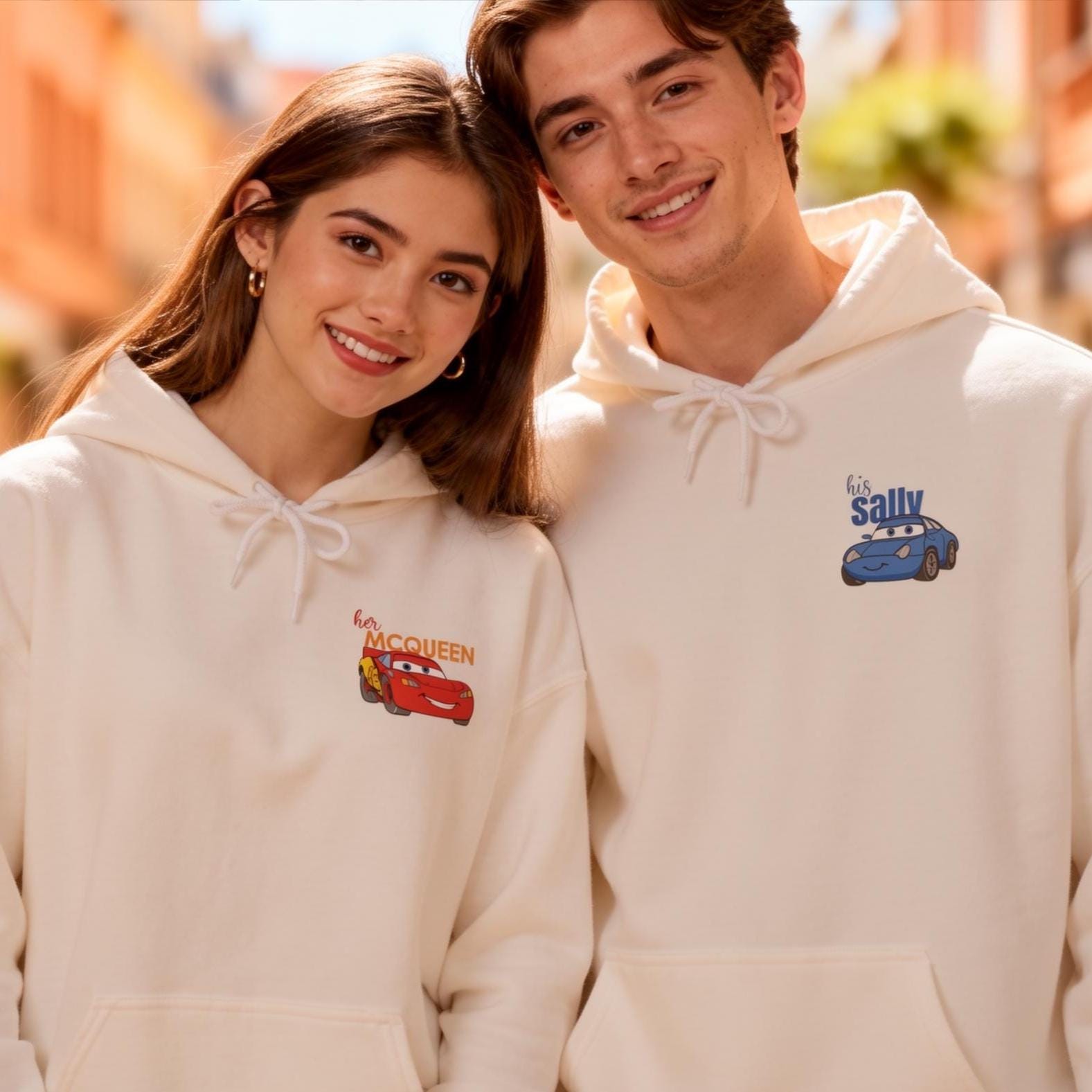 Couple Hoodies Mcqueen Sally Matching |his Her| Hooded Sweatshirt ...