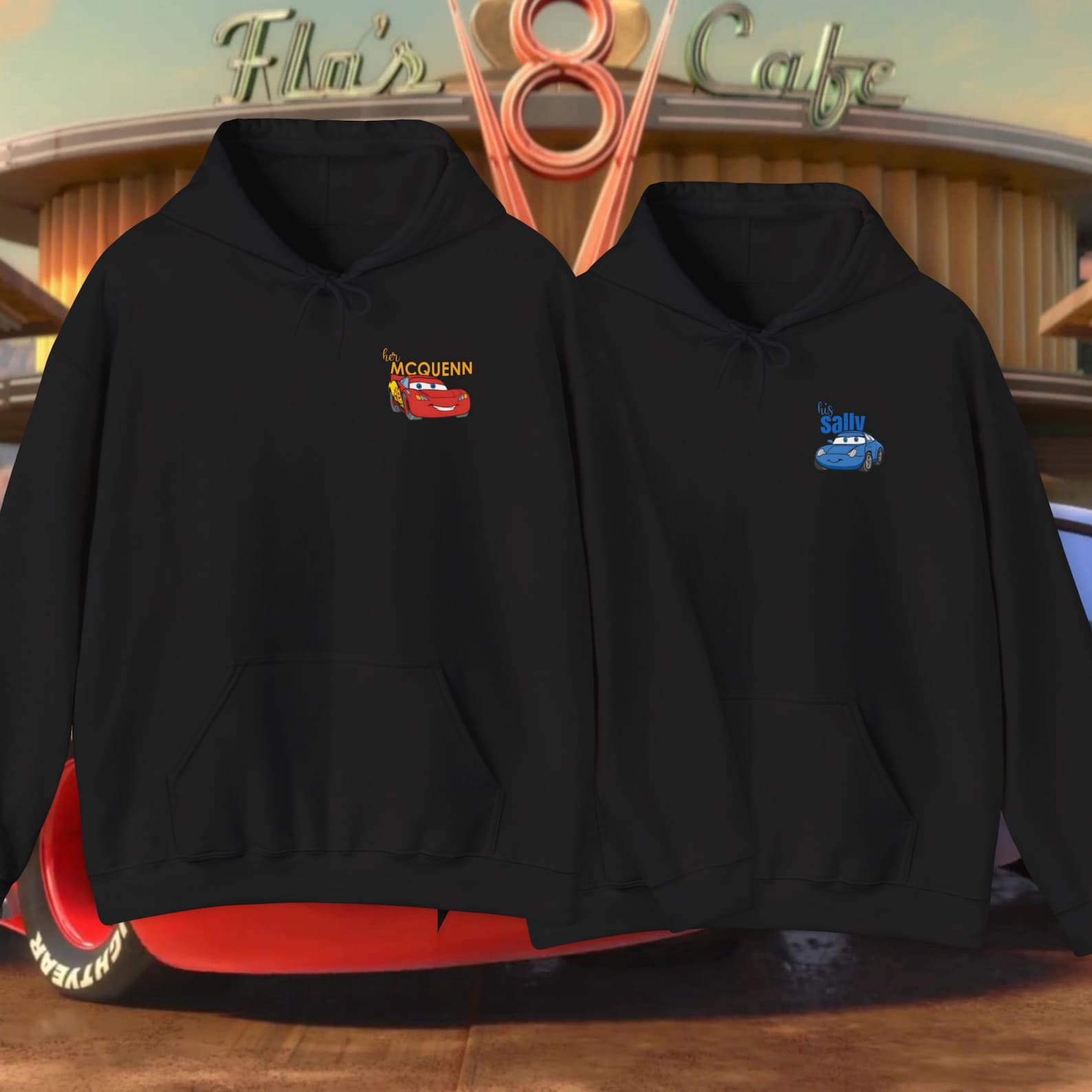 Couple Hoodies Mcqueen Sally Matching |his Her| Hooded Sweatshirt ...