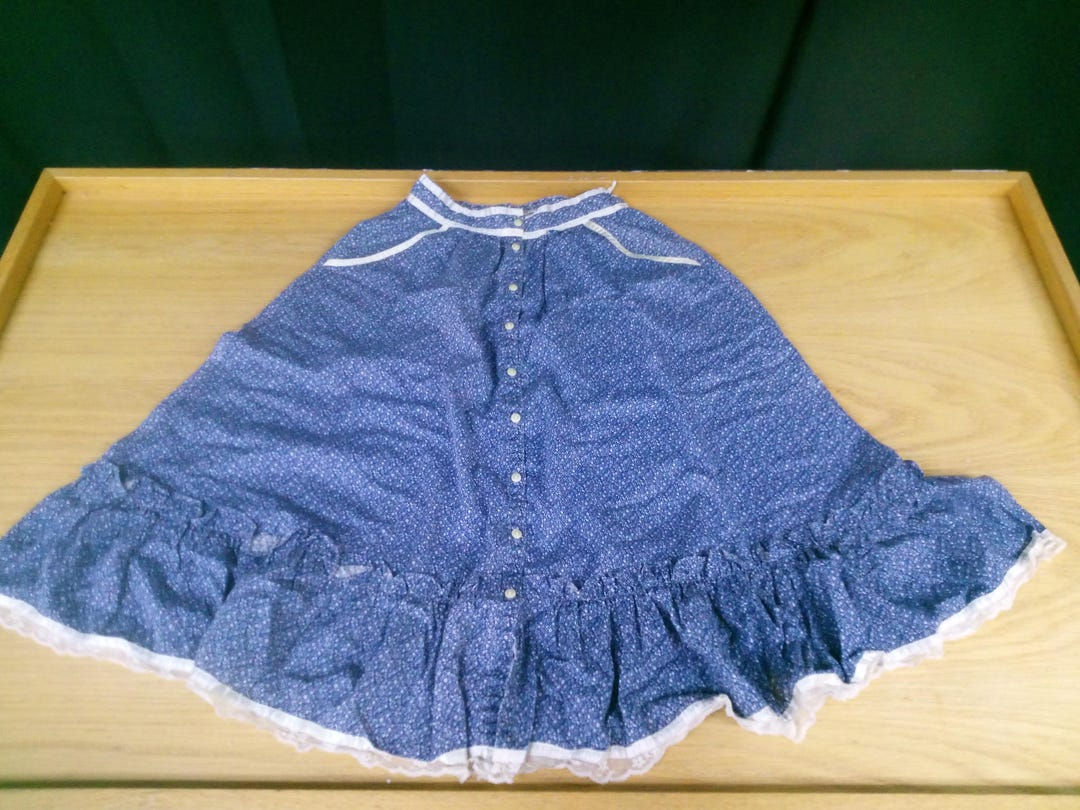 Vintage Gunnies by Jessica Mcclintock Prairie Western Style Maxi Skirt ...