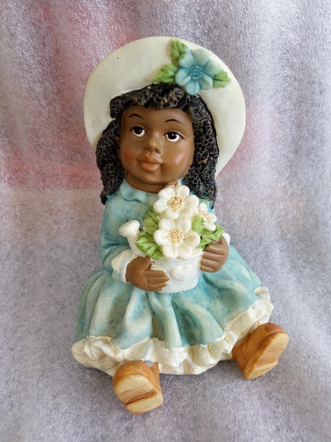 Vintage 4.5" Young's African American Girl Resin Figurine - Etsy