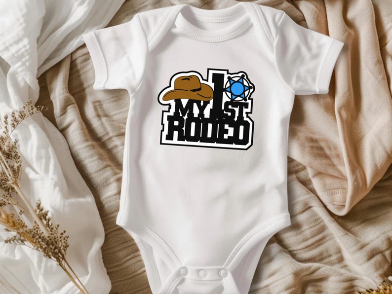 First Rodeo Baby Onesie Western Baby Clothes Cowboy Baby Outfit Baby ...