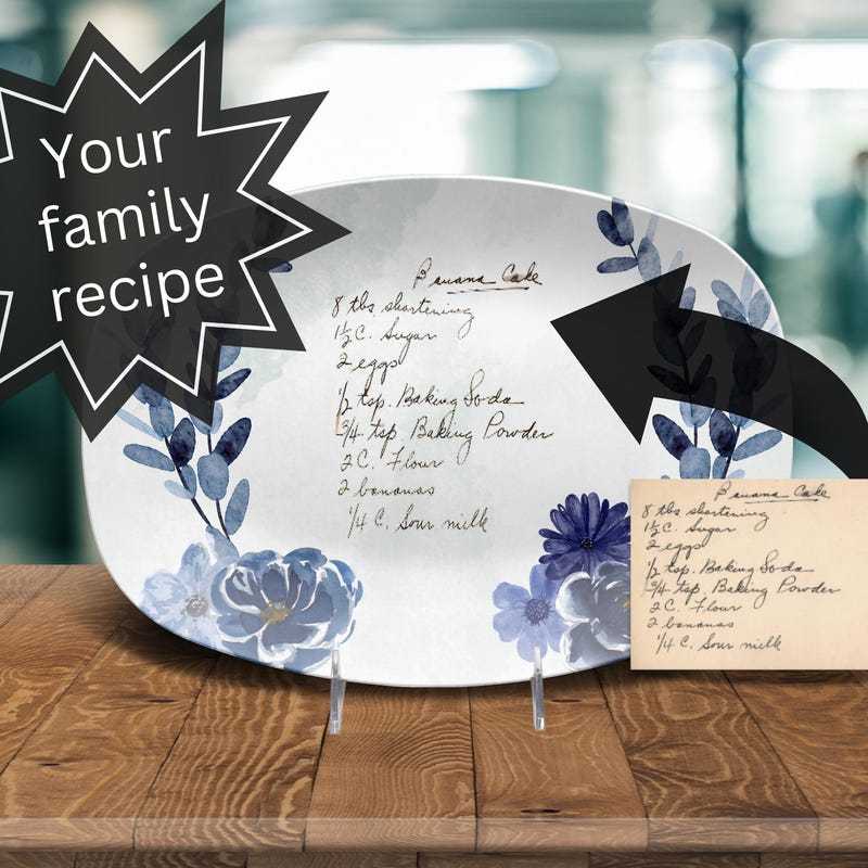 Personalized Recipe Plate - Etsy