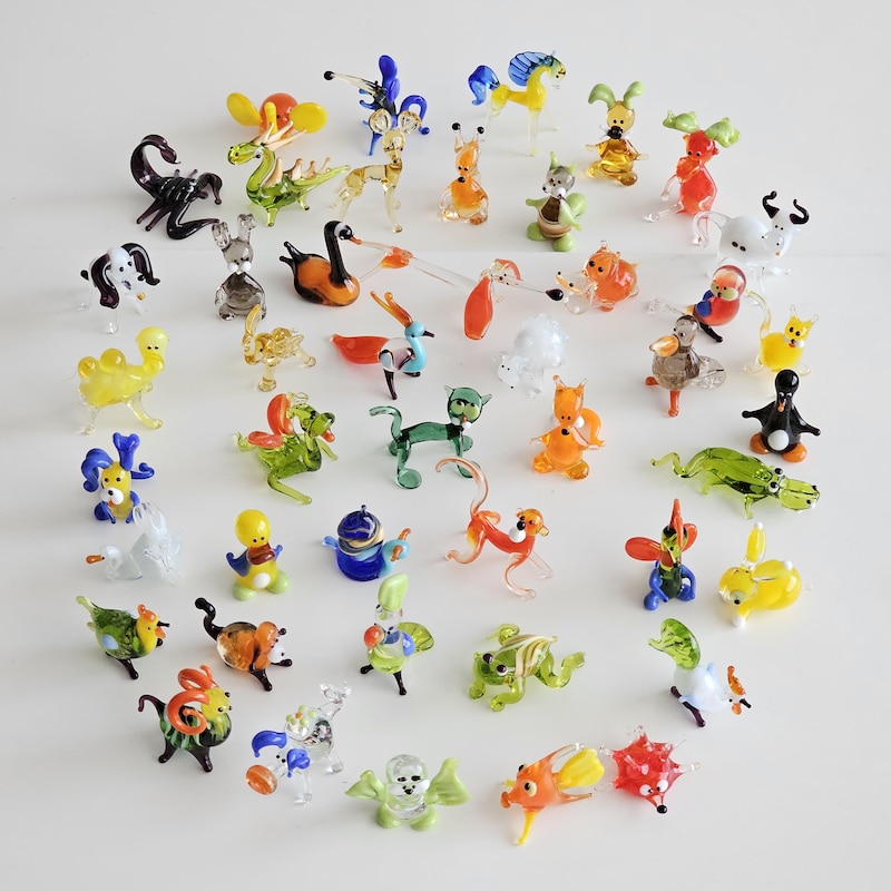 Mini Animal Figurines Set - Etsy